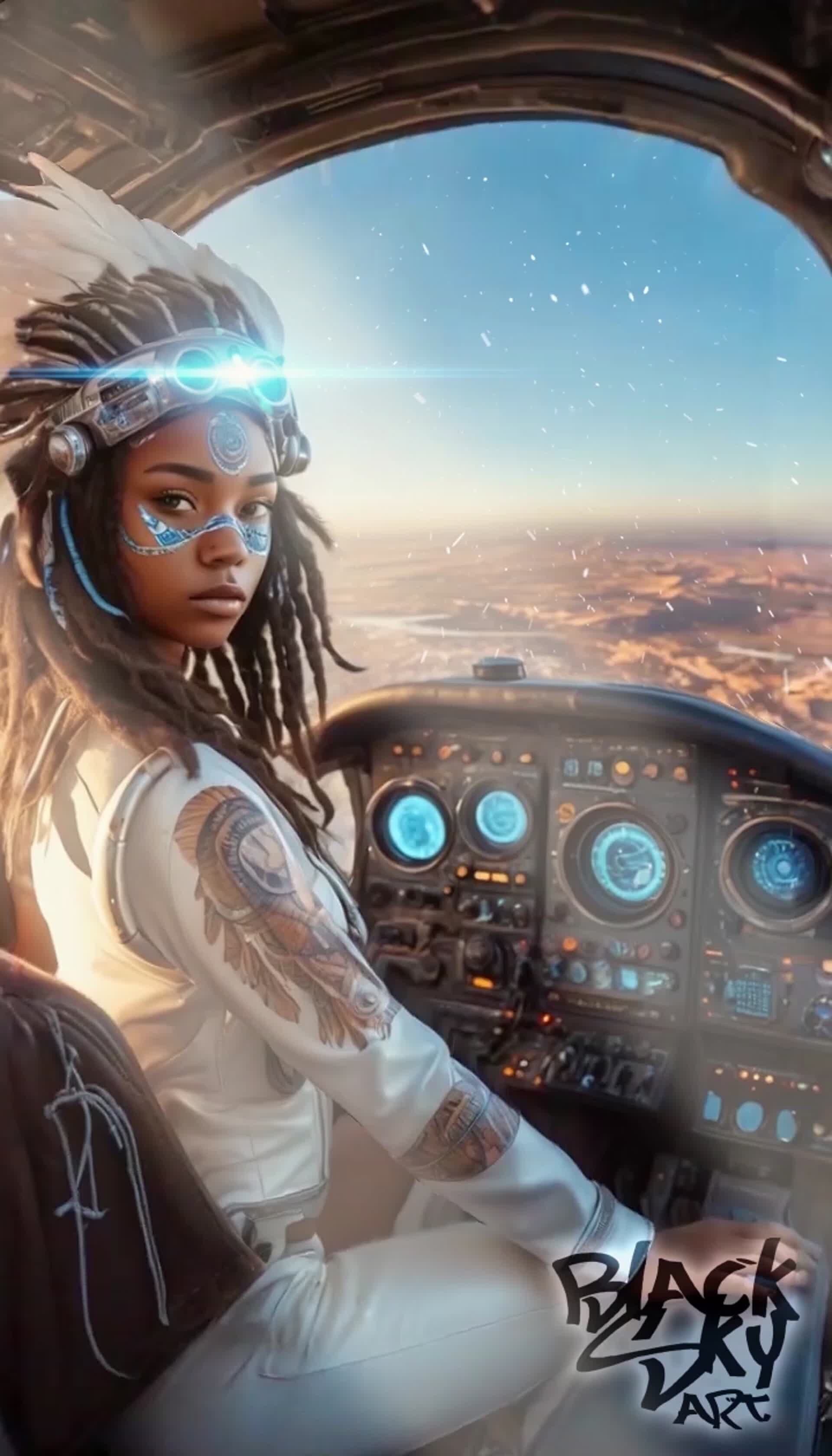 ArtStation - AFROSPACE GIRL 2