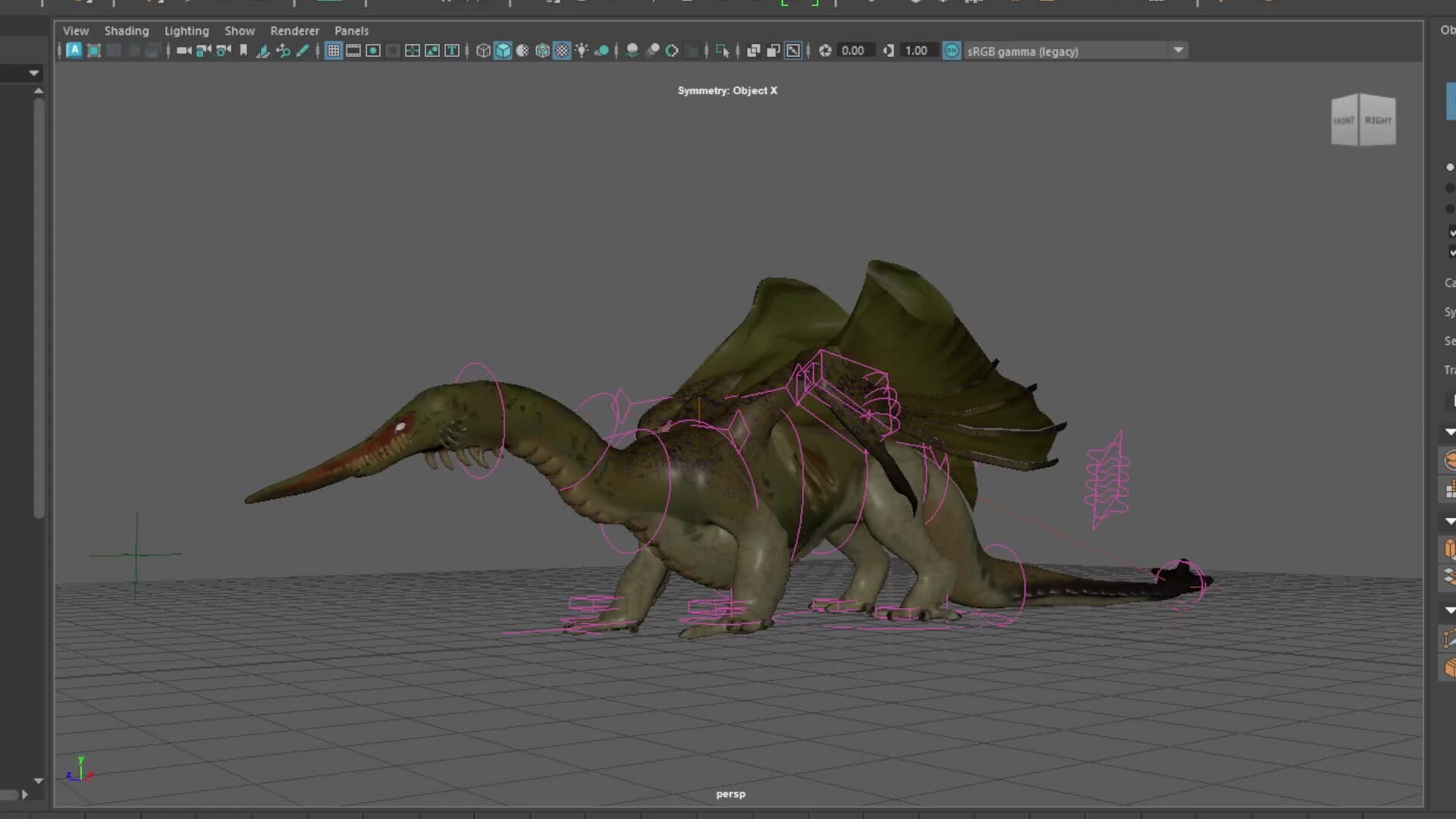 ArtStation - Dragon - WIP rig and animations