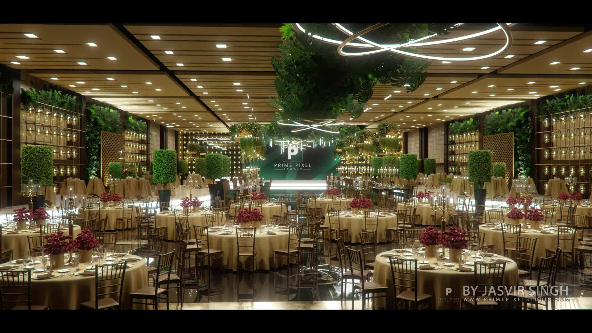 ArtStation - Banquet Hall 3d Model