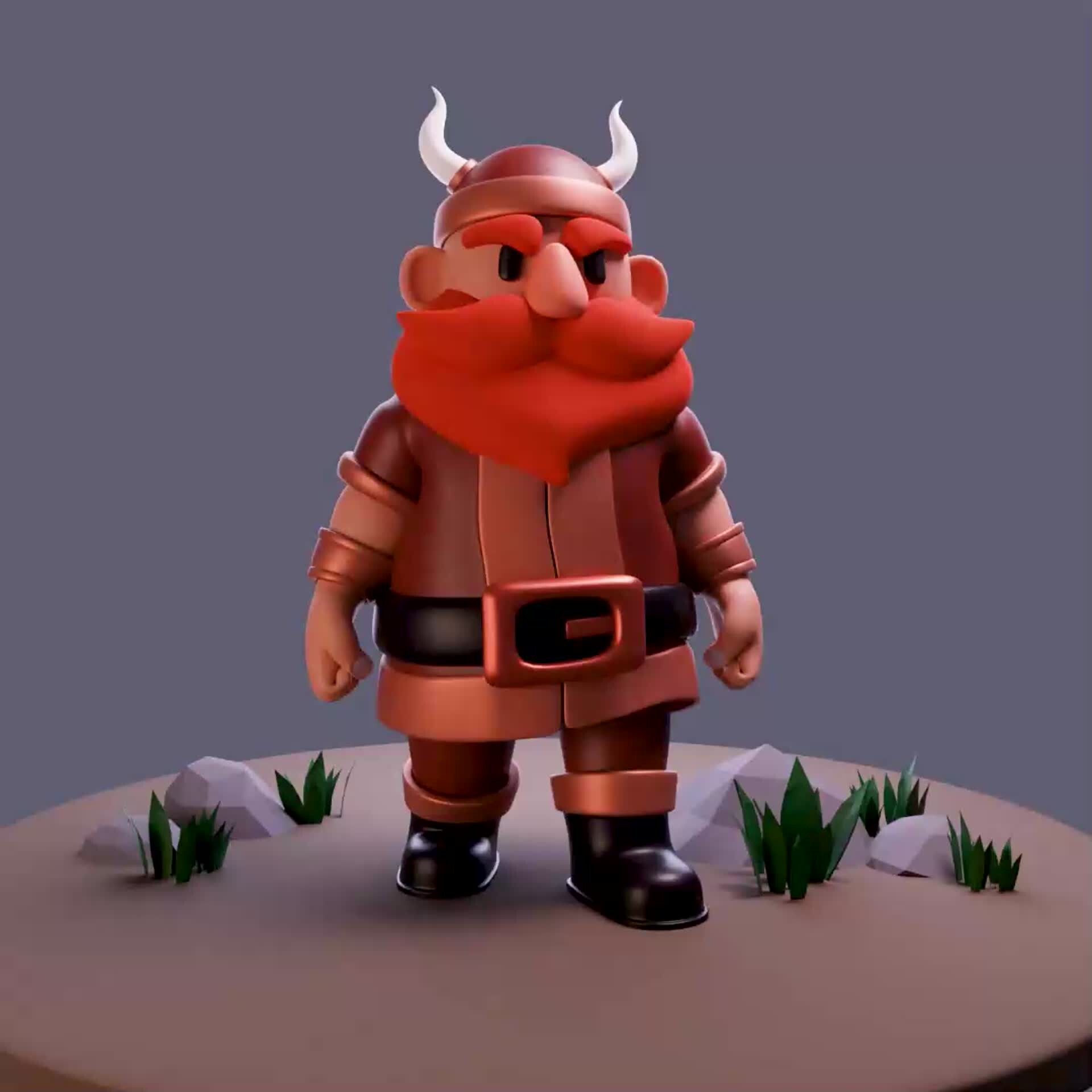 ArtStation - A Stylized Dwarf Animation