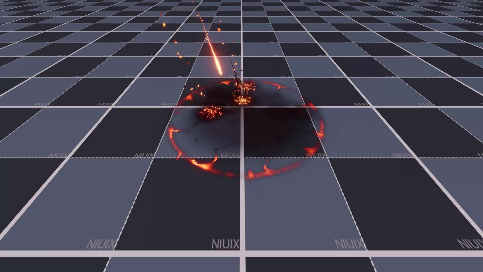 ArtStation - Elemental meteor shower ability - unity real time vfx