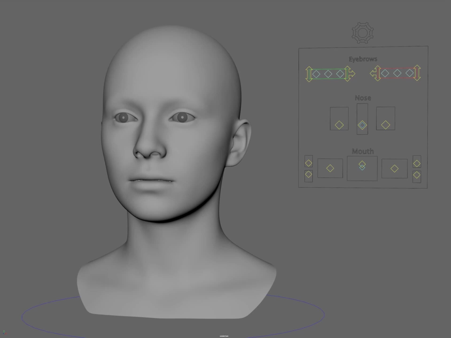ArtStation - Blendshape based Facial Rig