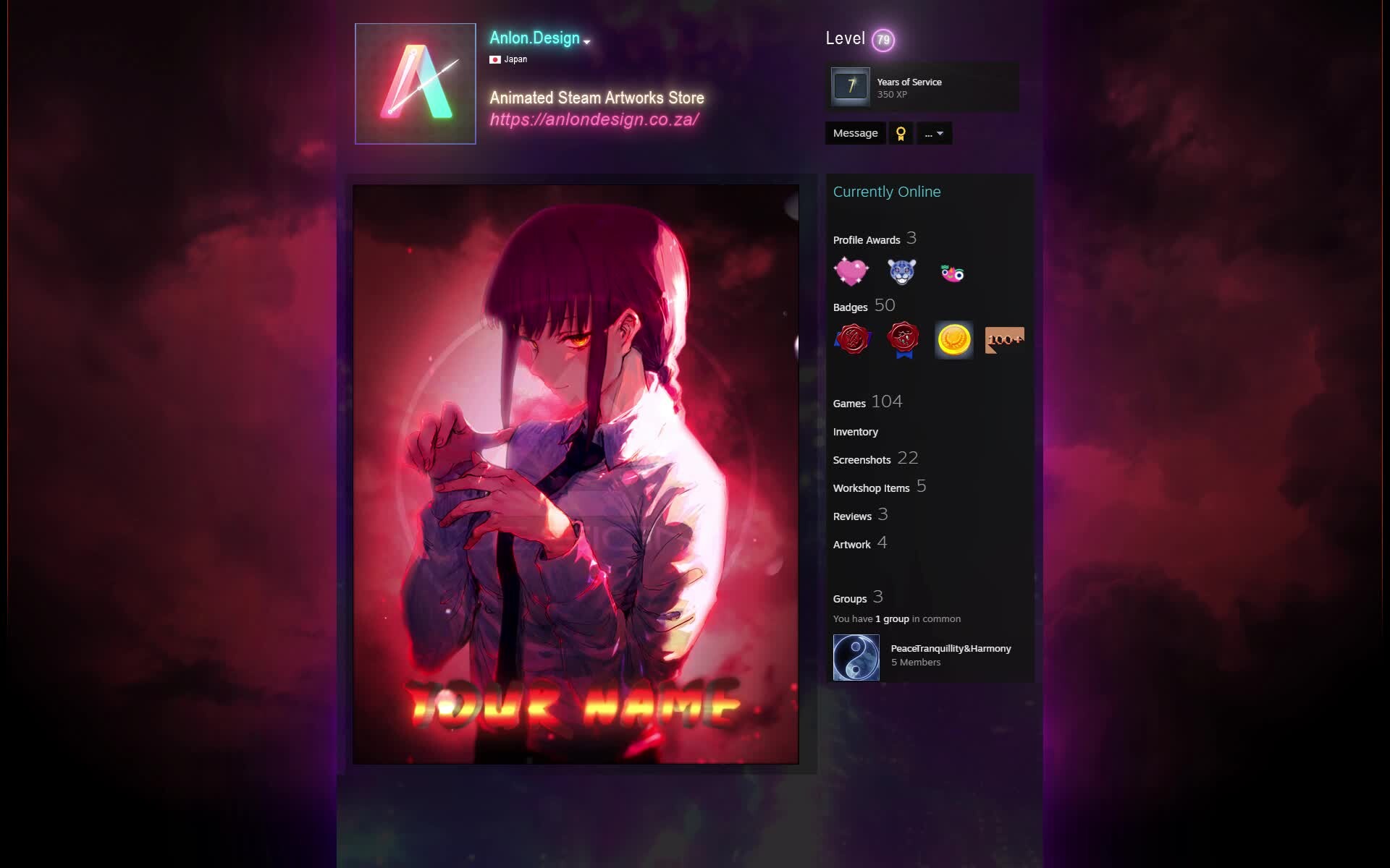 ArtStation - Makima Steam Artwork | Chainsaw Man