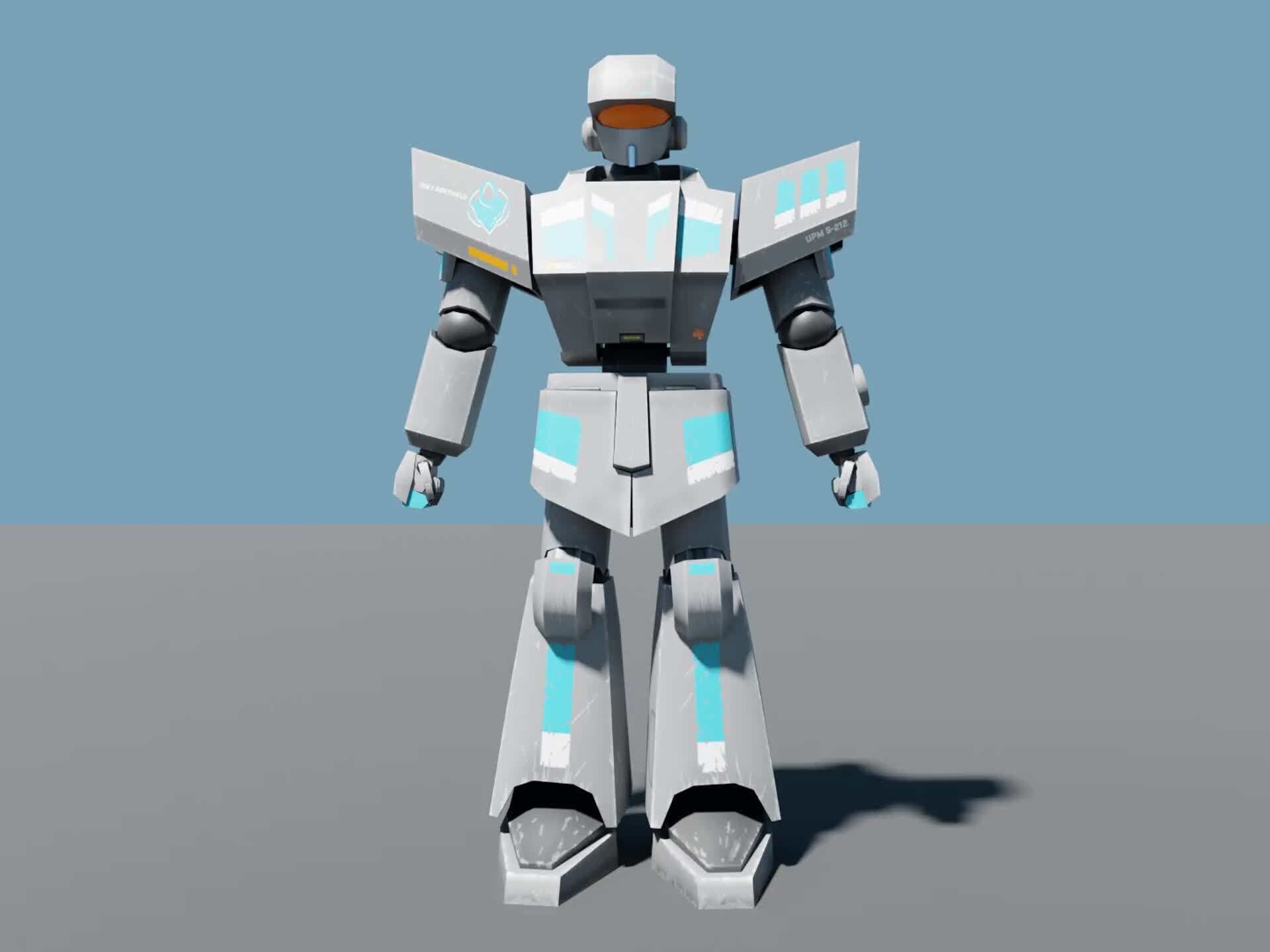 ArtStation - Low-Poly Mecha for Grey Sentinel