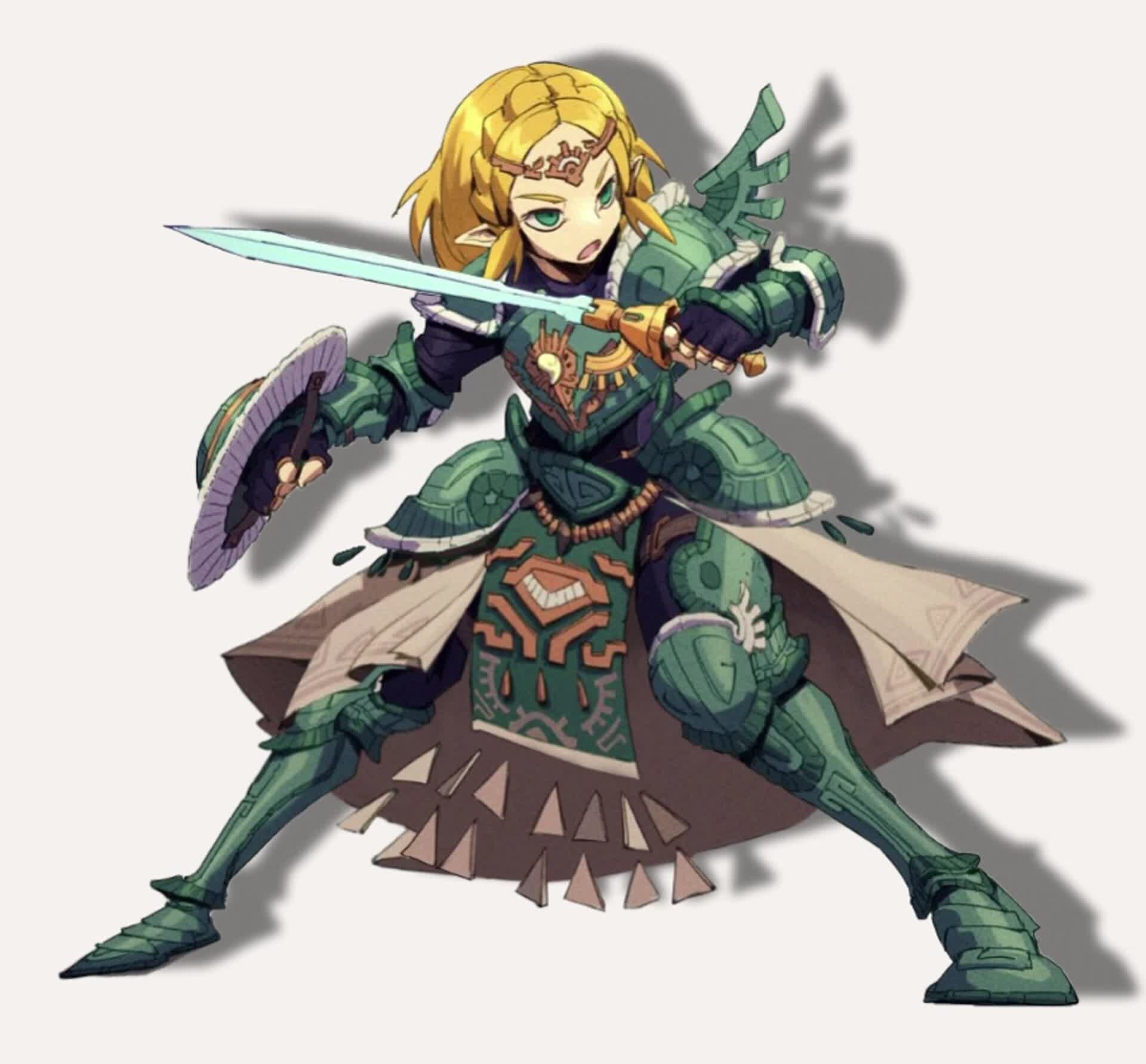 ArtStation - Animated Armored Zelda (Art by Pikat)