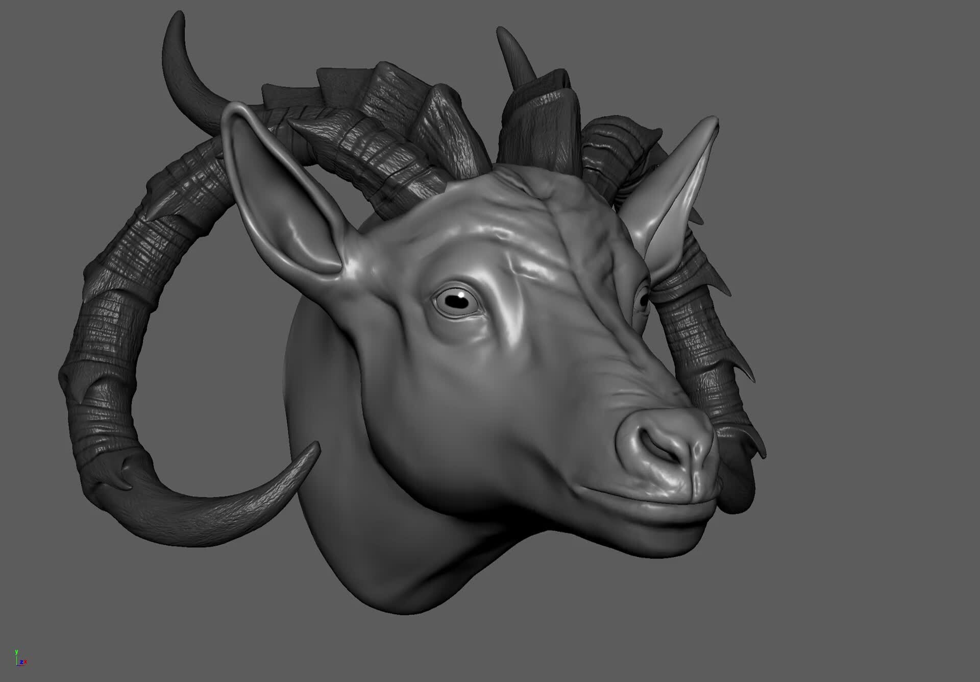 ArtStation - Goat Blendshape