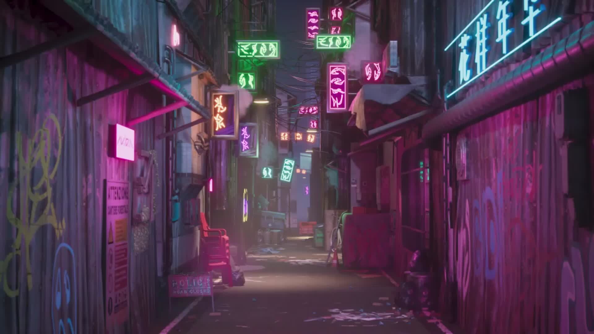 ArtStation - Cyberpunk alley