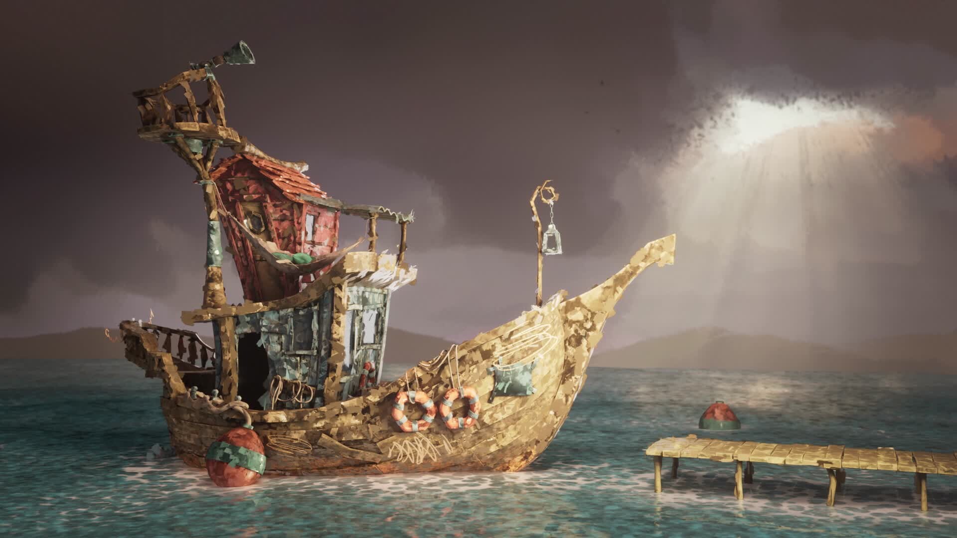 ArtStation - Stylised Boat