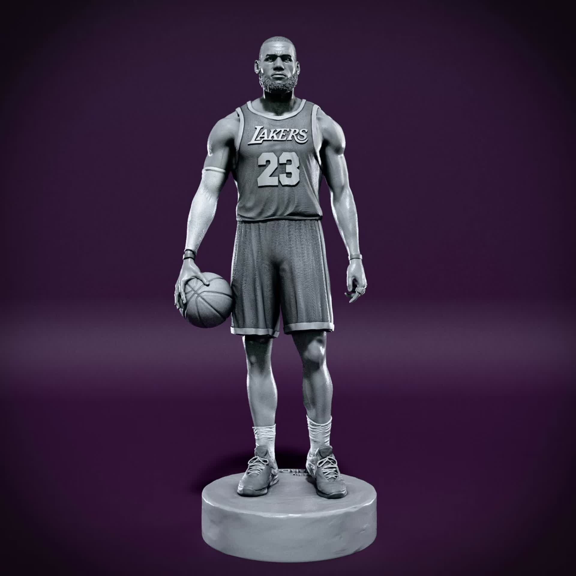 ArtStation - Lebron James 3D model/statue for printing