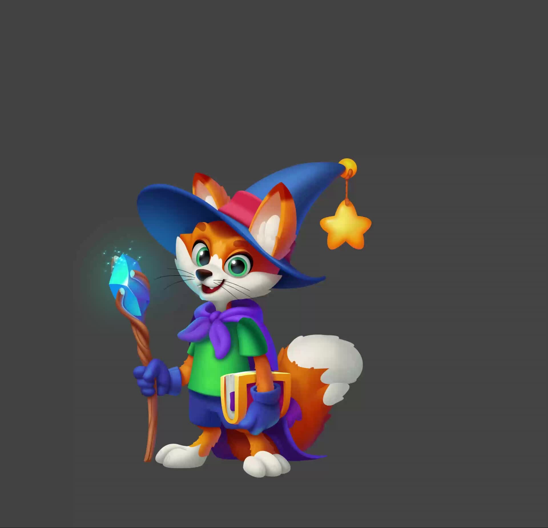 ArtStation - Wizard fox animation