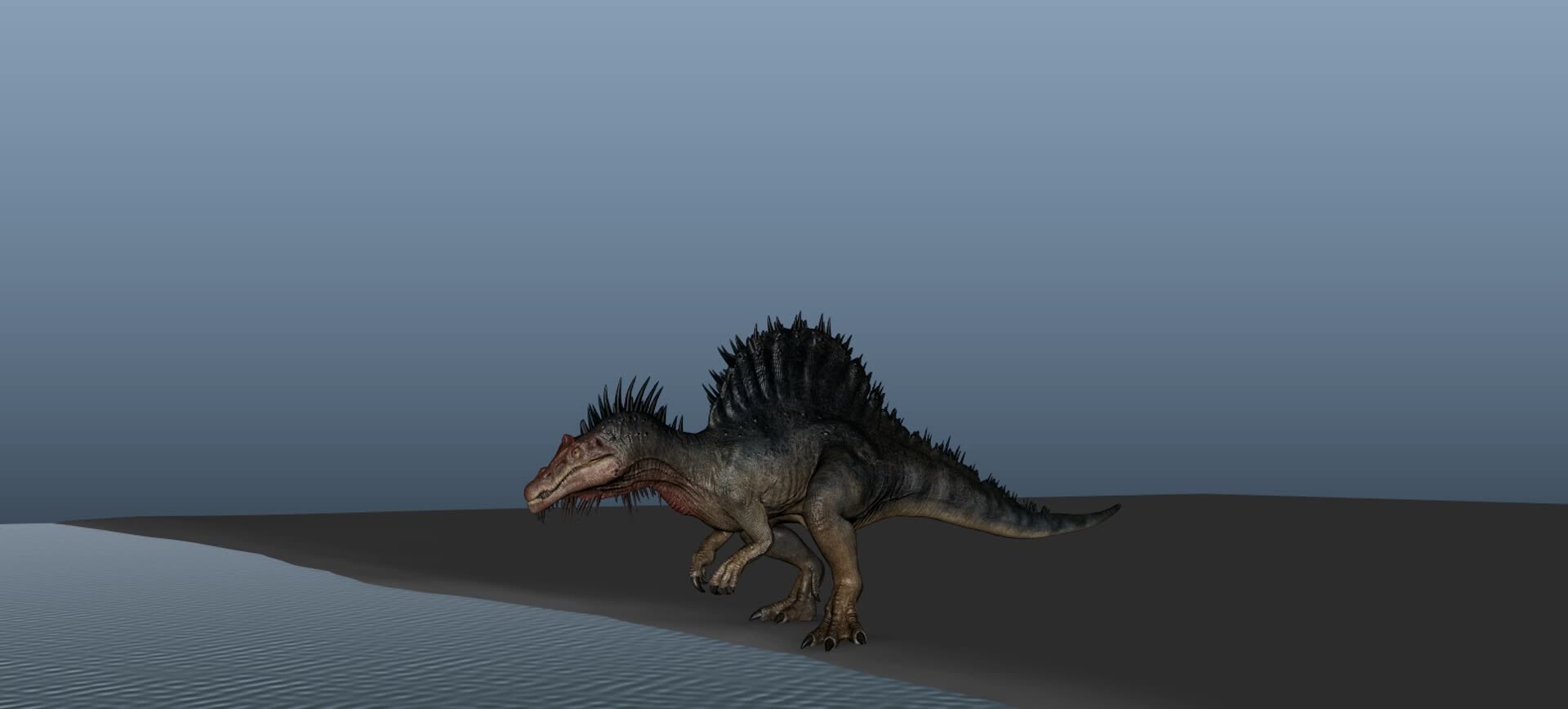 ArtStation - Fishing Spinosaurus