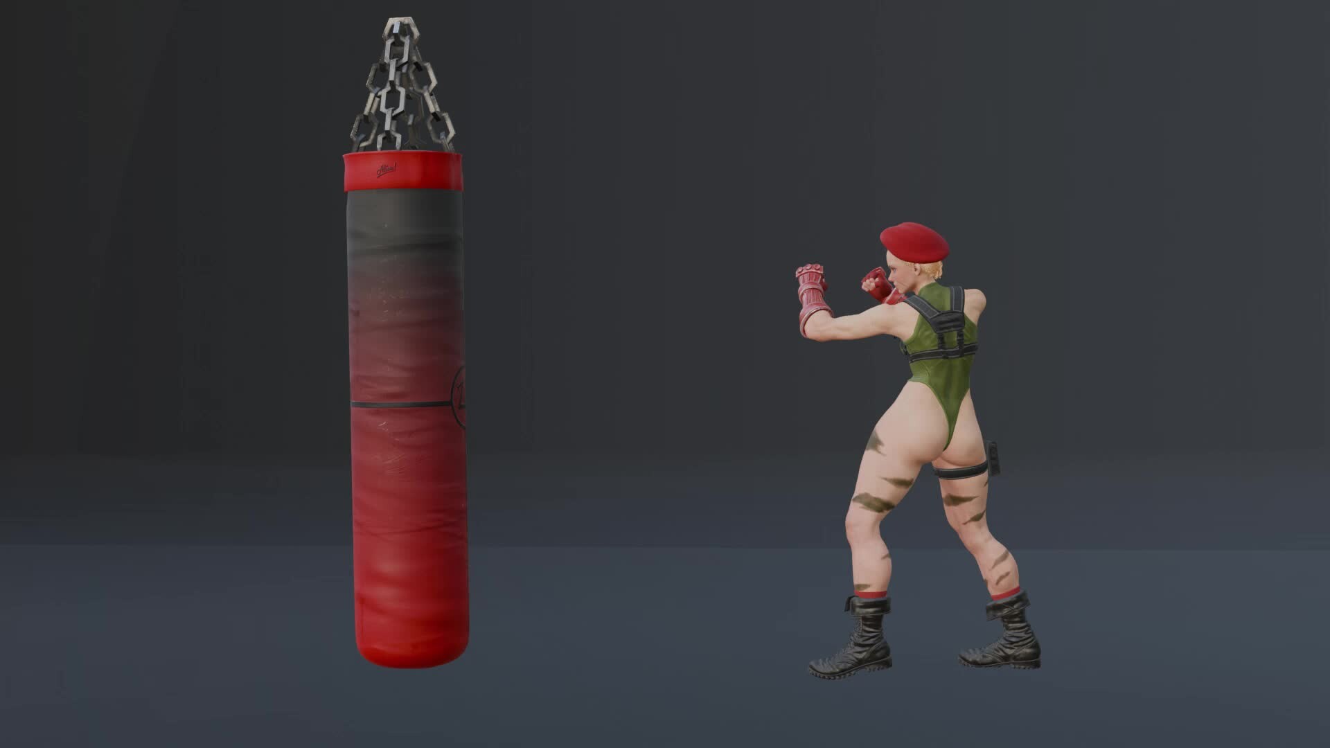 ArtStation - Cammy Three Kick Combo
