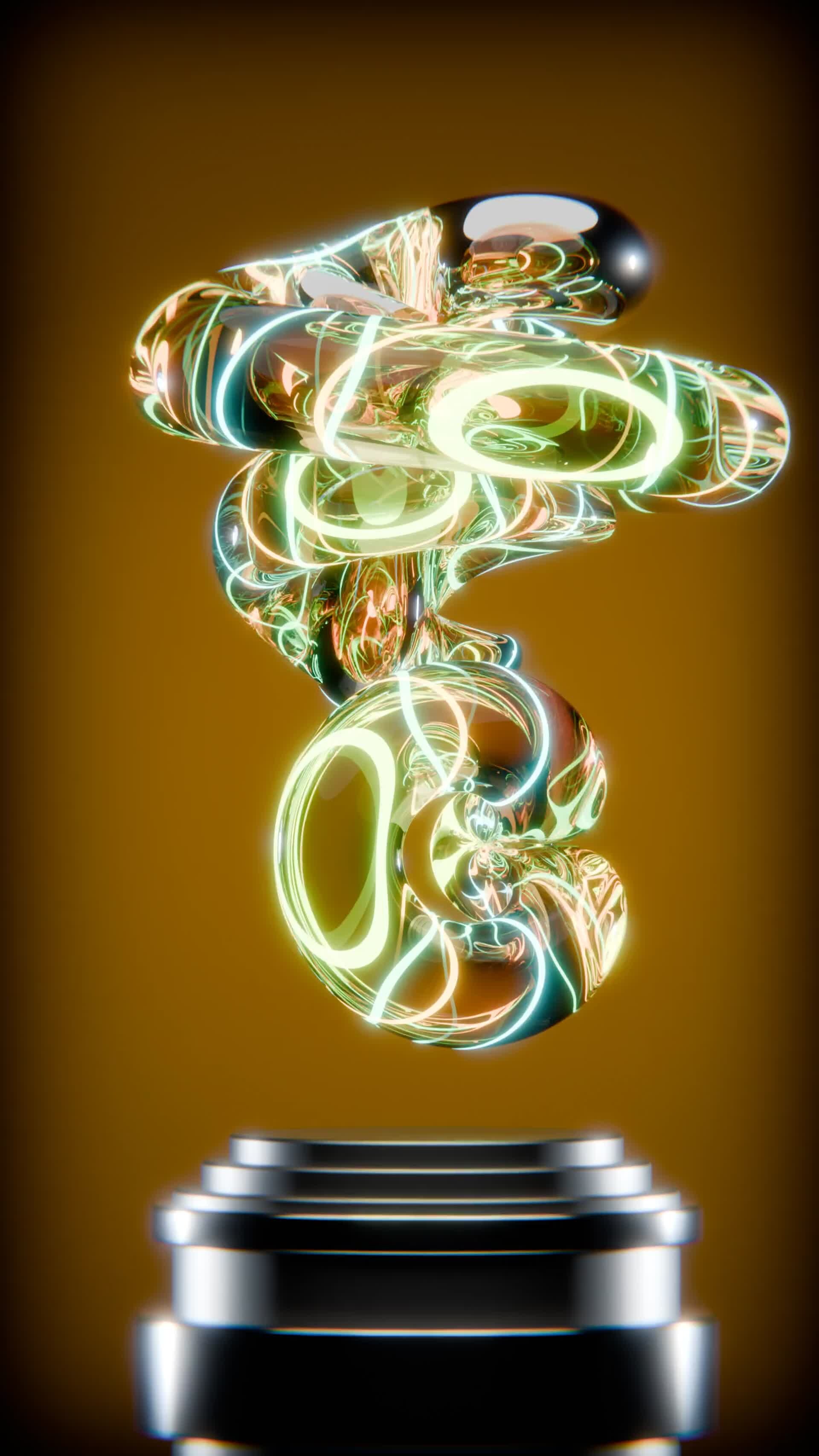 Ben Luke Parsons - Abstract Glass Sculptures-Blender Practise
