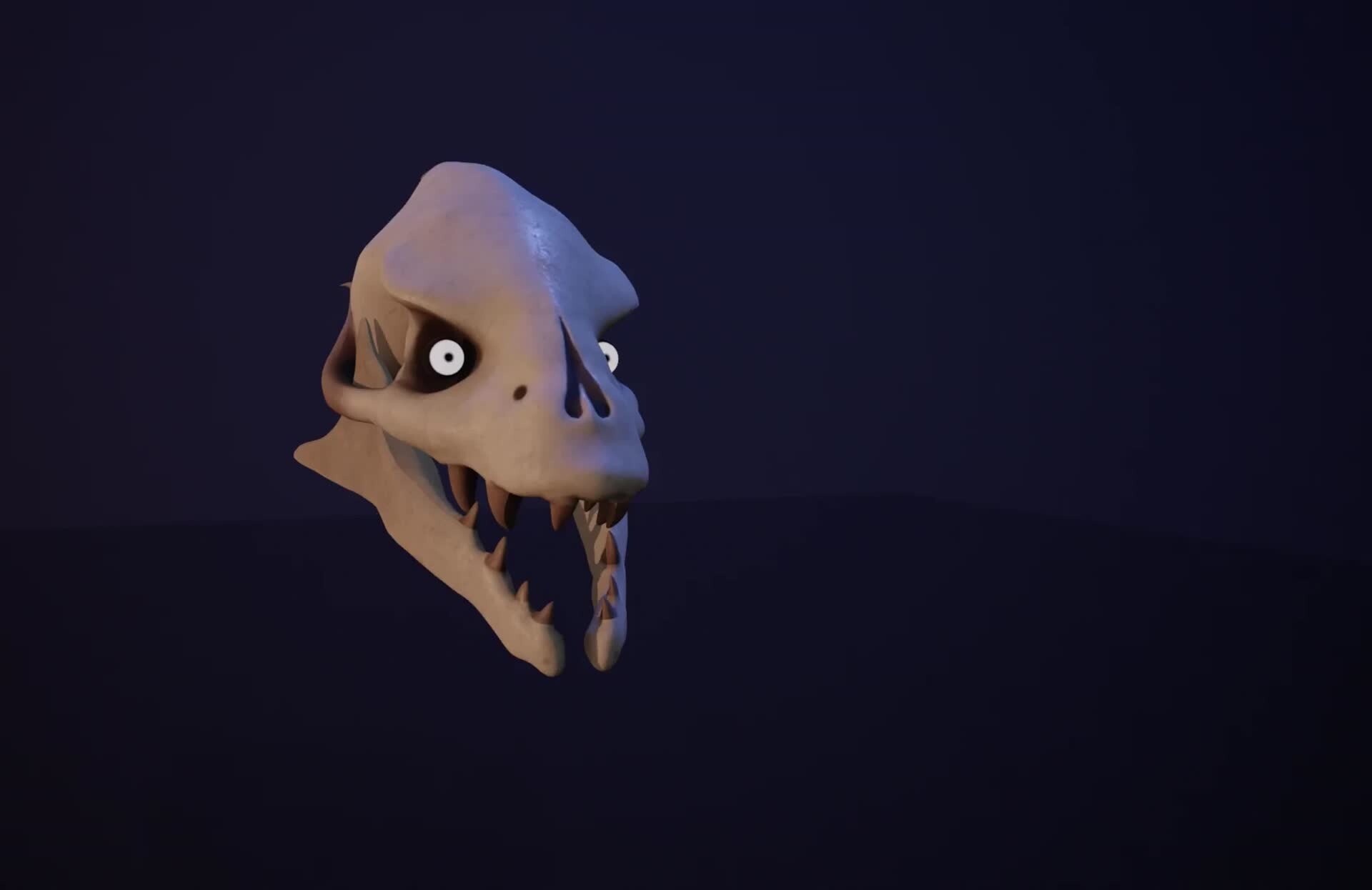 ArtStation - 3D Asset - Gaster Blaster (Judgement Hall 1/4)