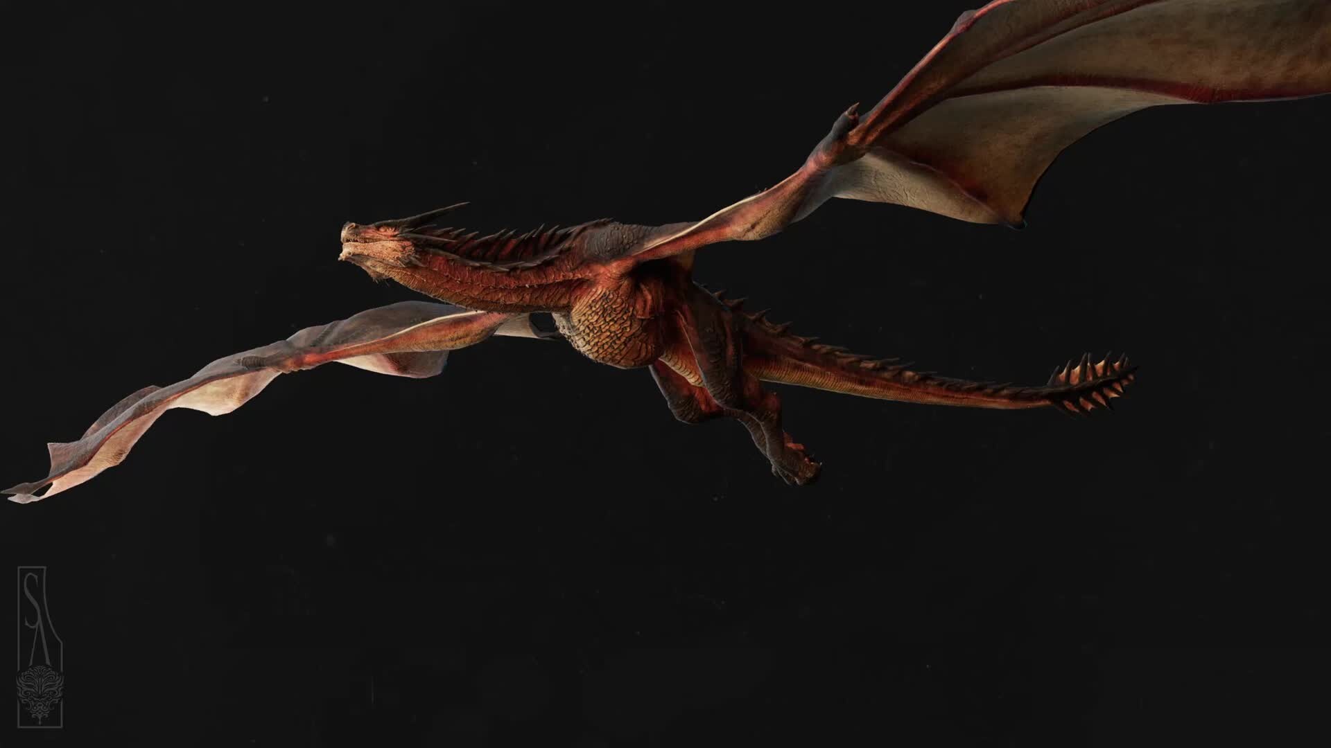 ArtStation - Dragon Flight Cycle Animation