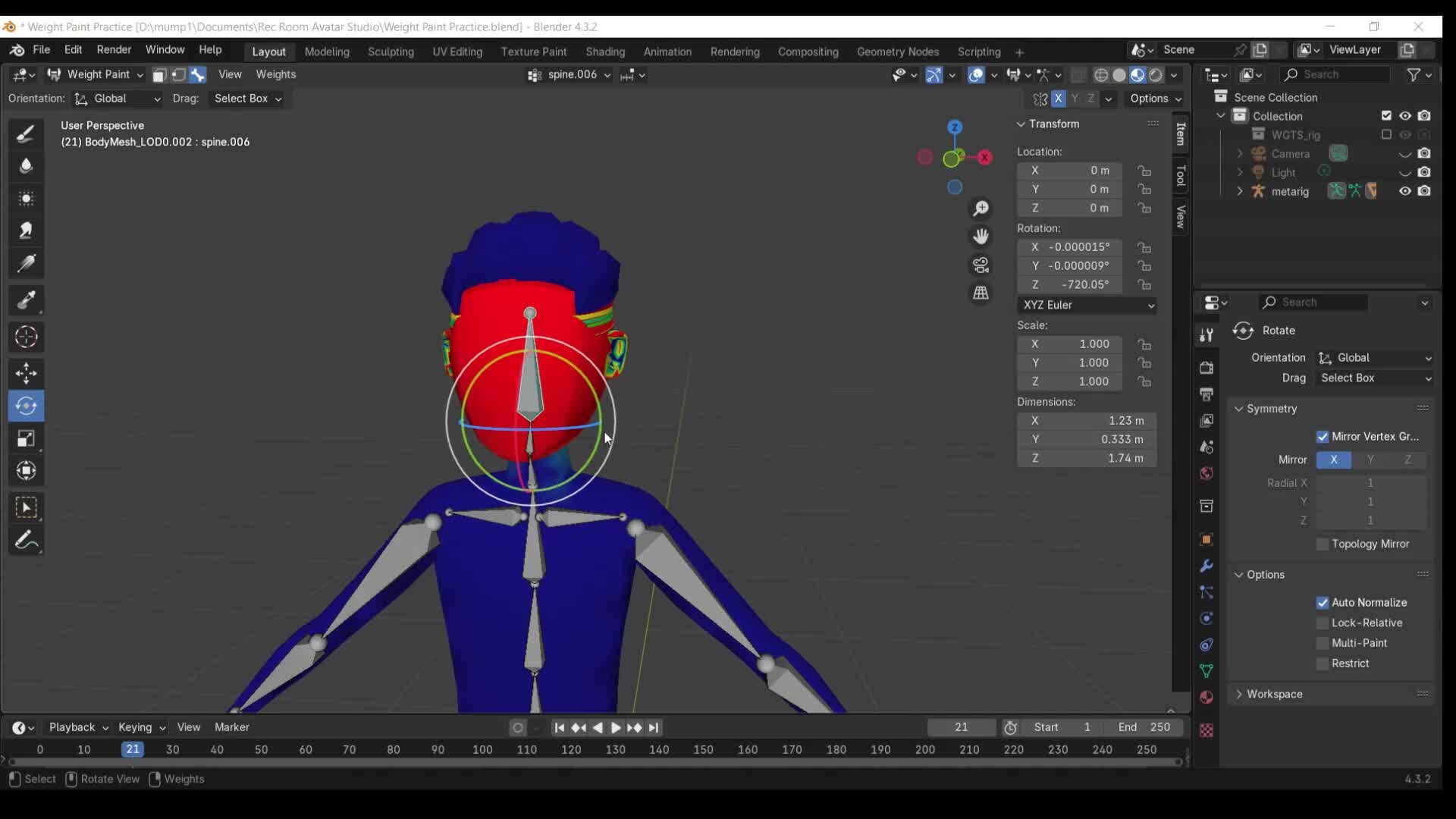 ArtStation - Weight Painting Video