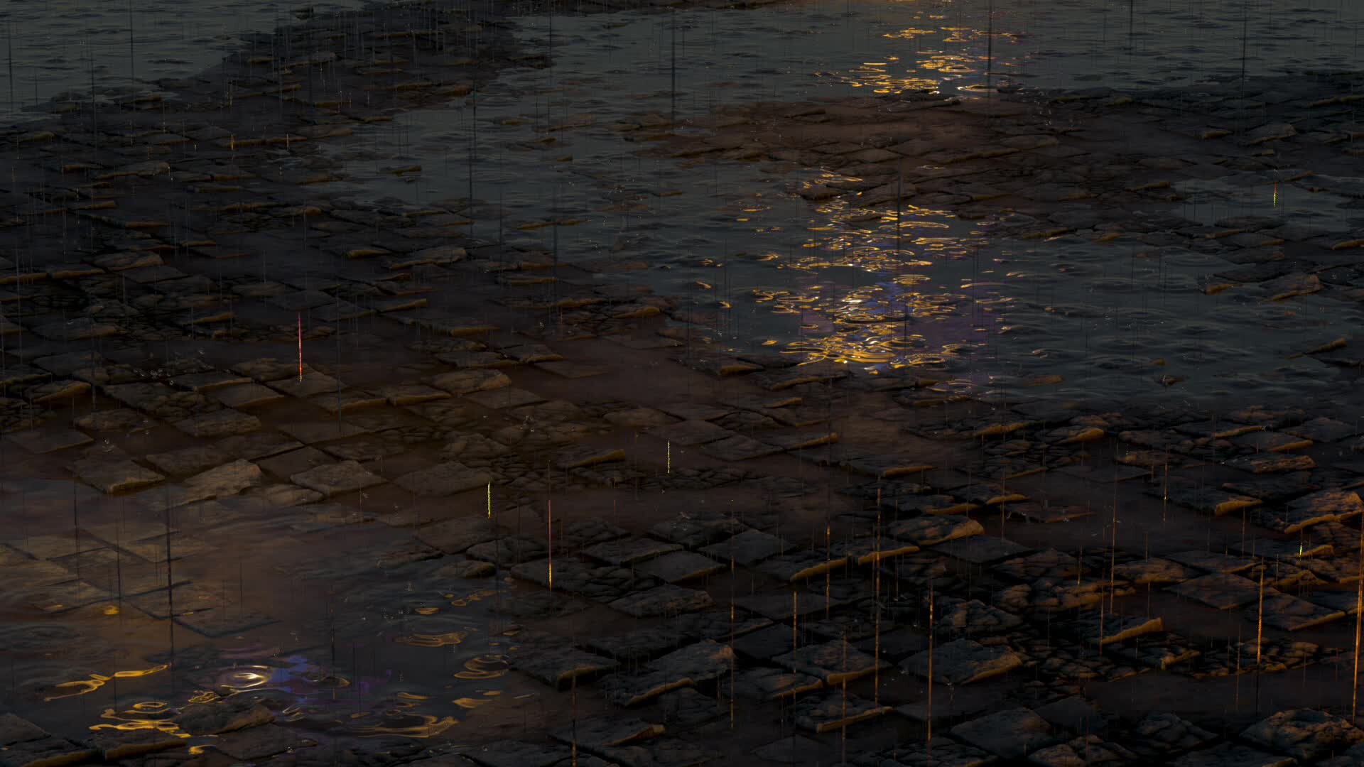 ArtStation - Rain at night