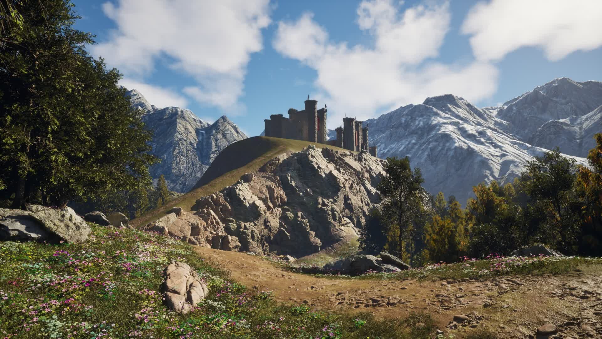 ArtStation - UE Fantasy Landscape Practice