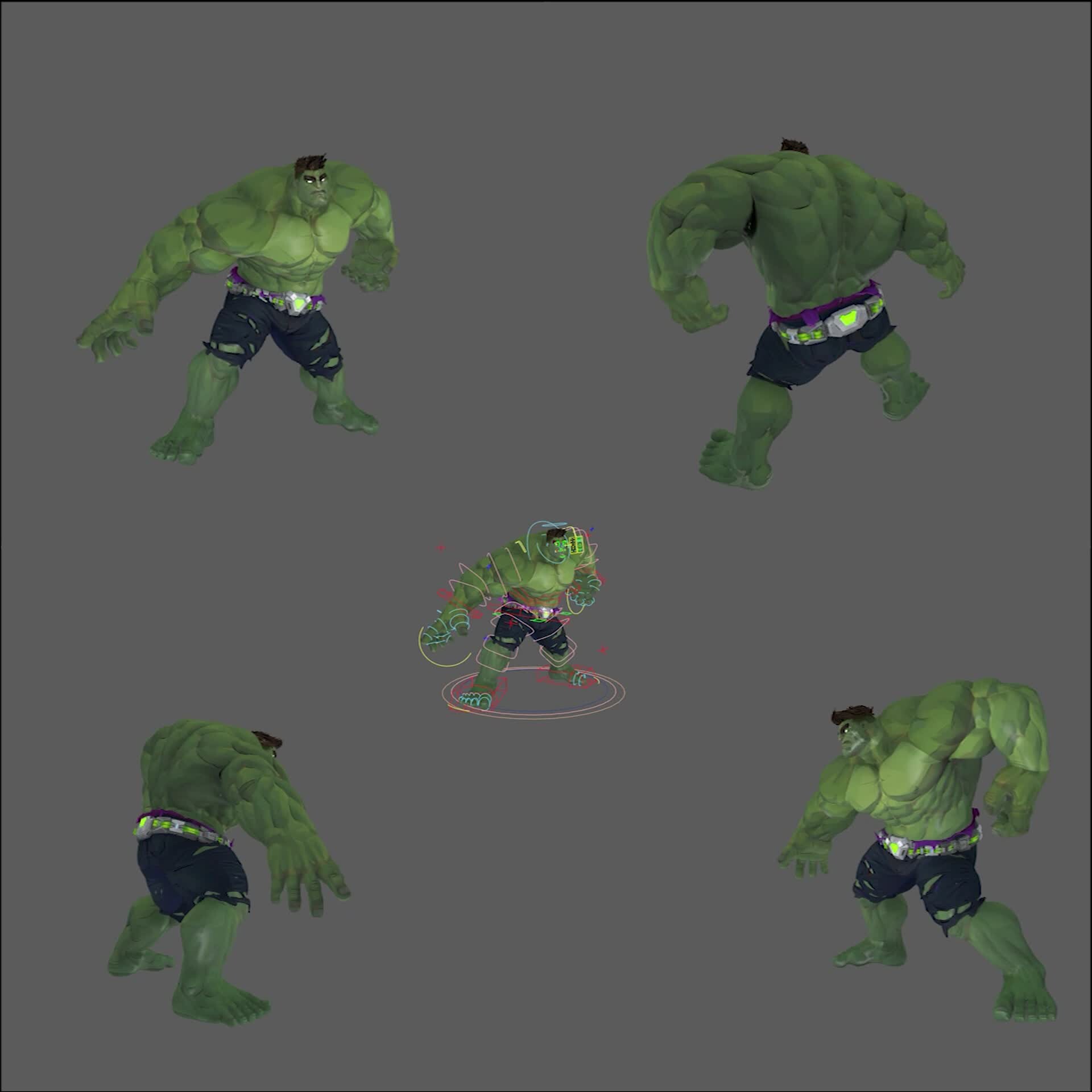 ArtStation - Quick Punch Attack - Hulk