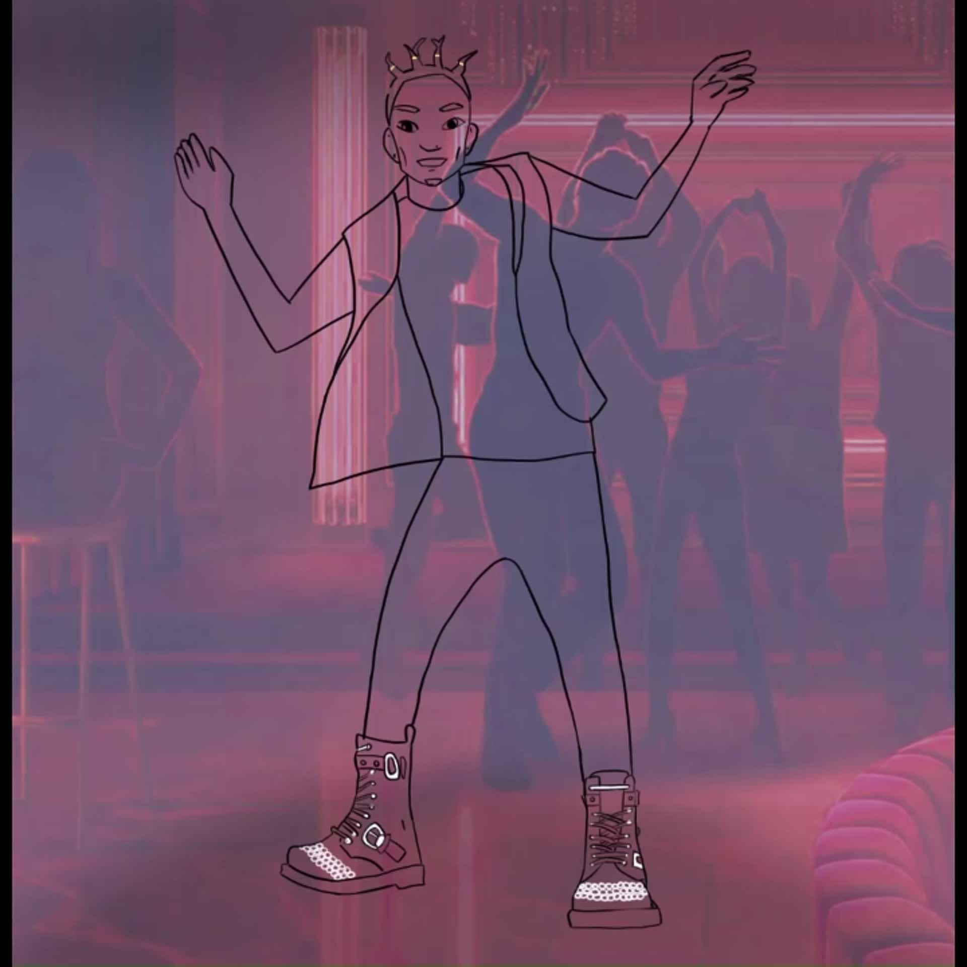 ArtStation - Frame-by-Frame Dance Animation – Character Motion Study