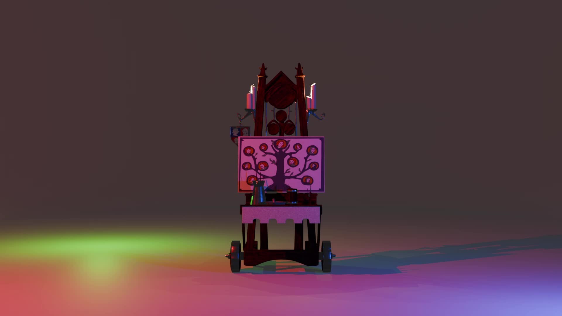 ArtStation - Medieval: Back and Forth, Portable easel