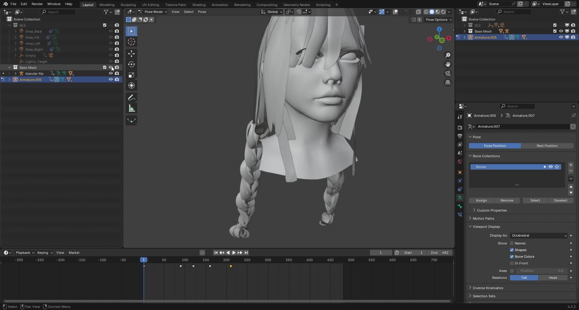 ArtStation - Hair mod with Physic Bones.