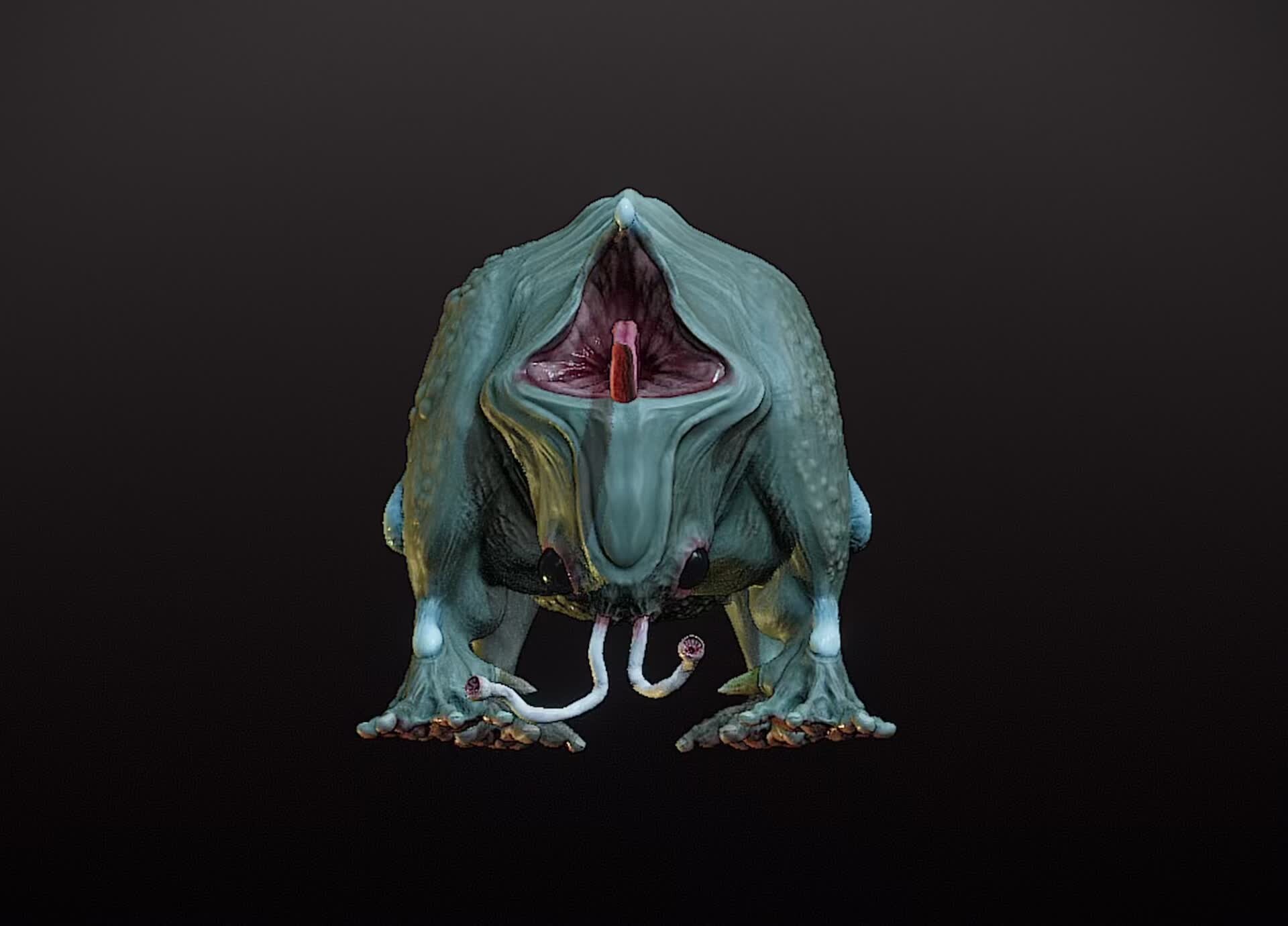 Colin Merrick - Depth Dweller Creature Concept Sculpt