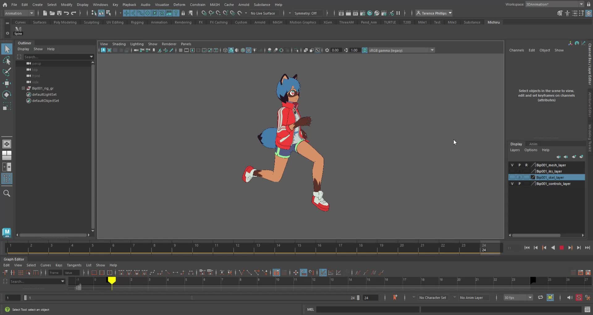 ArtStation - Michiru Going for a Jog