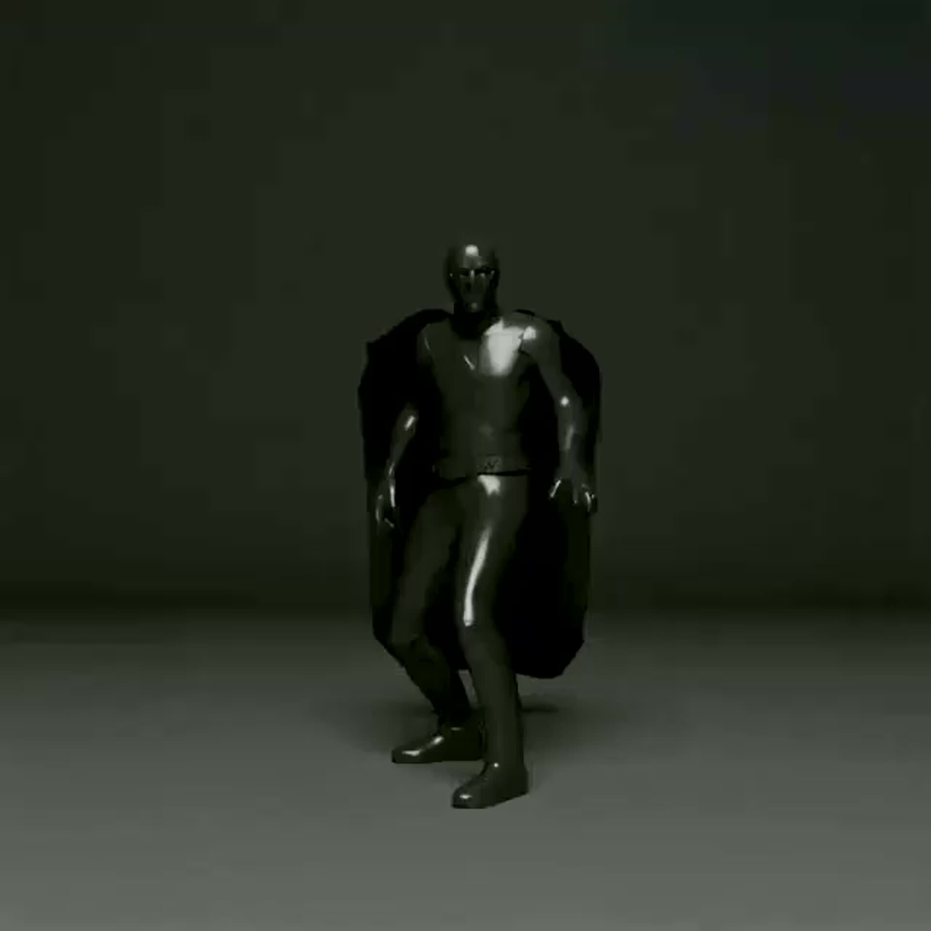 ArtStation - Shadow Walker – nCloth Animated Superhero