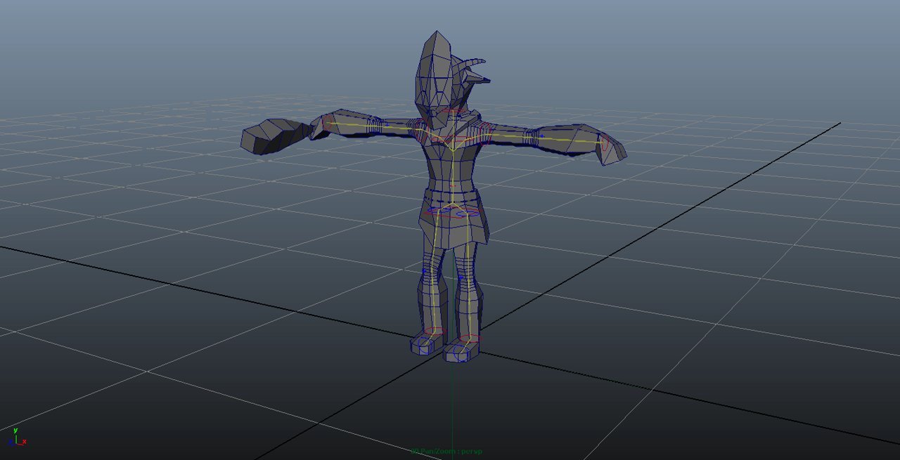 ArtStation - Troll with Mask - Rig and Animation (Full Animation/Human IK)