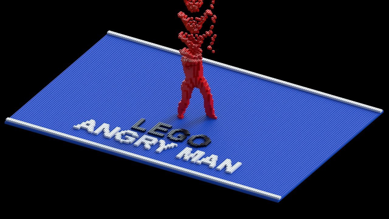 ArtStation - LEGO Angry Man - Bullet / Houdini / Mantra