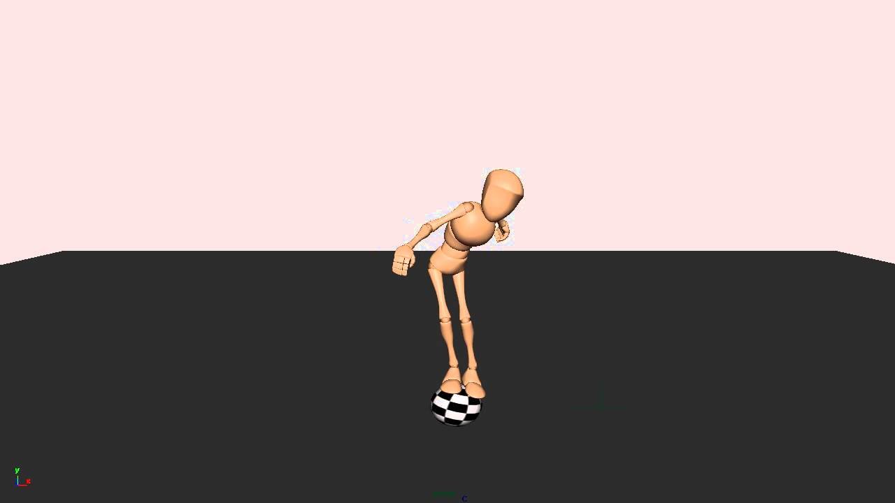 ArtStation - Boy balancing on ball animation