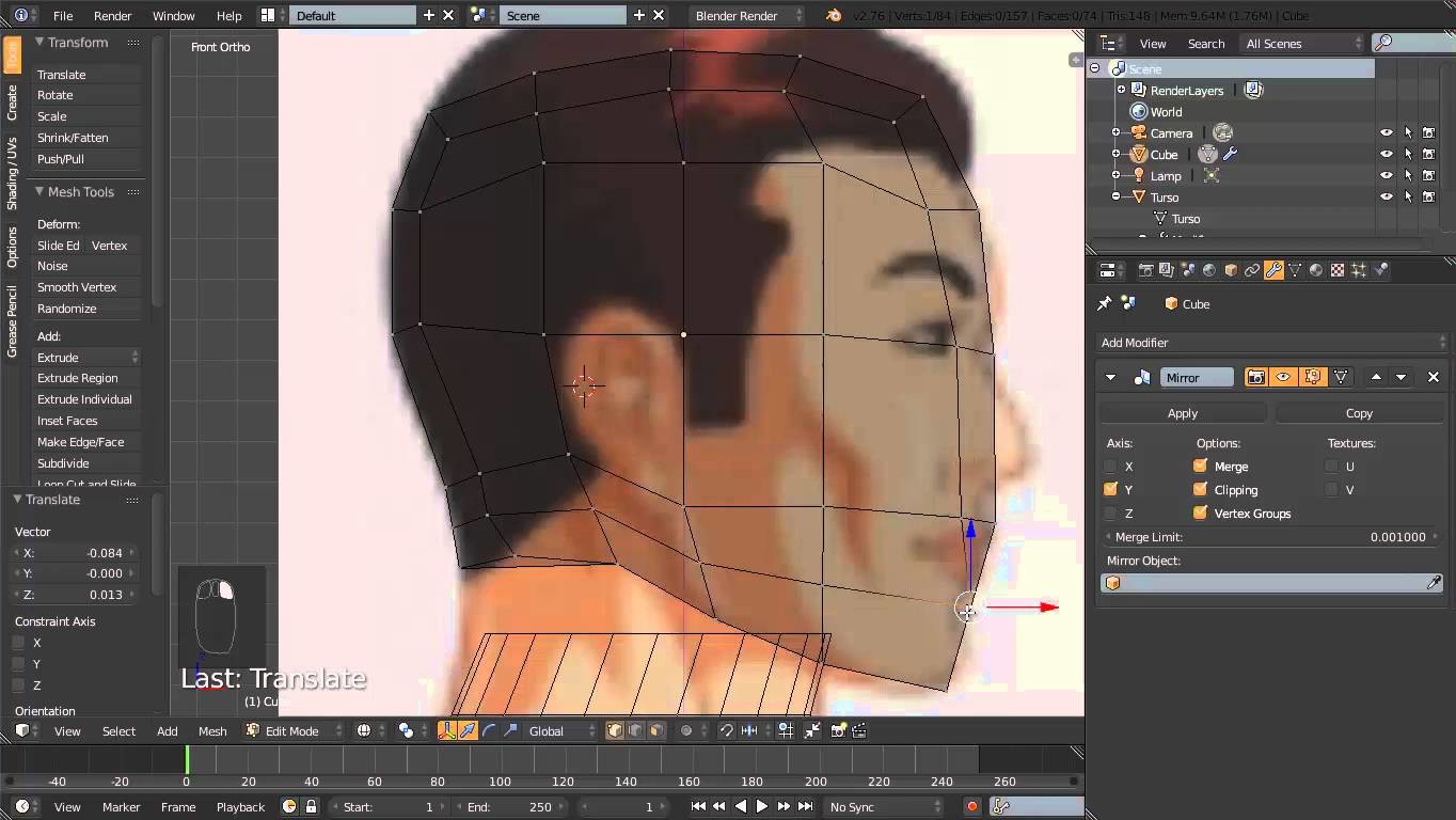 ArtStation - Introduction to Character Modeling in Blender ( blocking head)