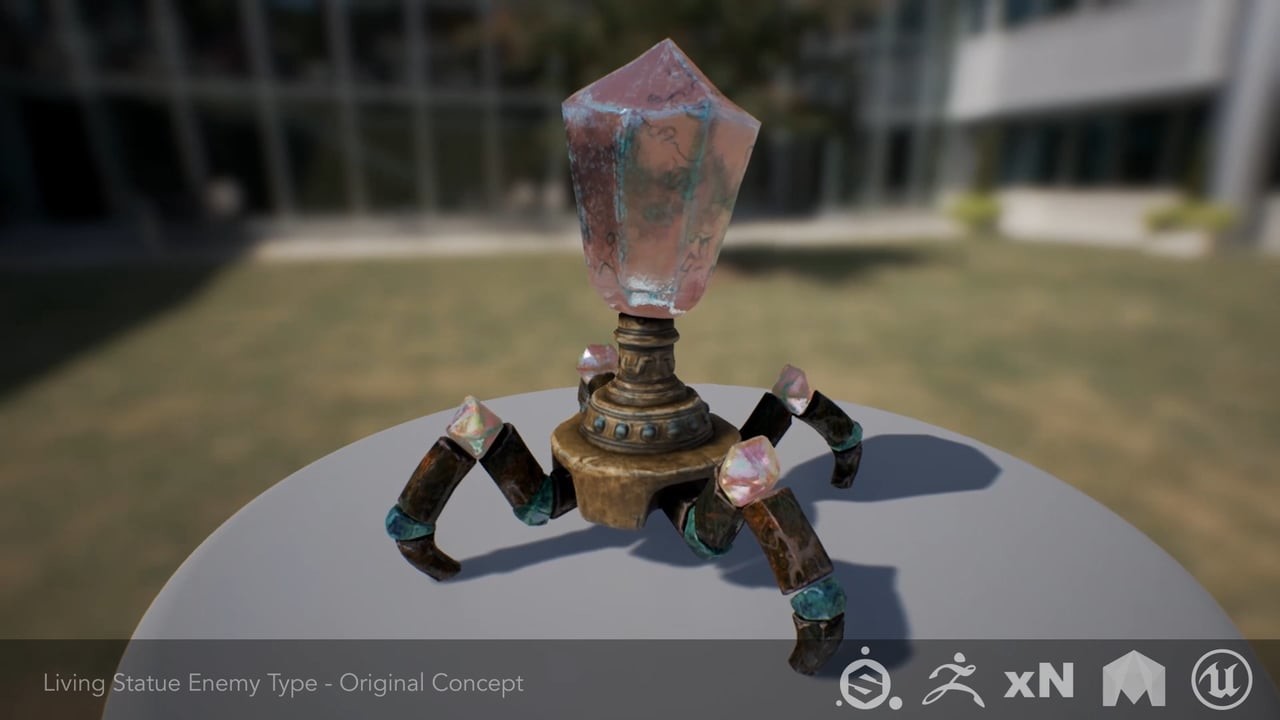 ArtStation - Virus Statue Enemy