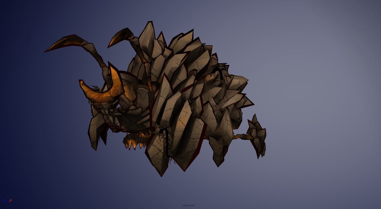 ArtStation - Shogun No Kamigami Walk Cycle Earth Kami