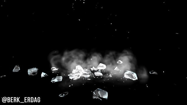 ArtStation - Ice Cube Shatter