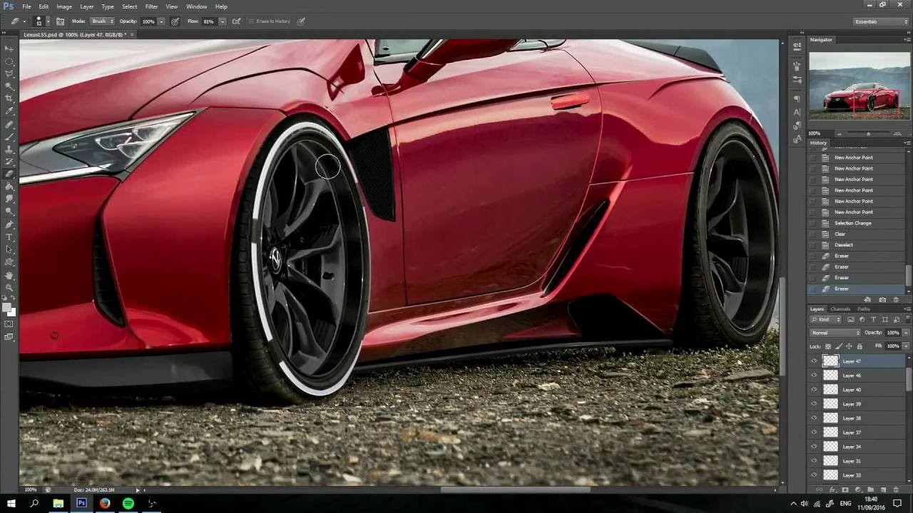 ArtStation - Fat Lexus LC500, first try on time-lapse