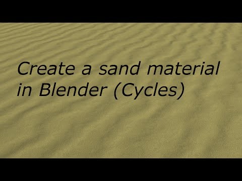 ArtStation - Sand material in blender