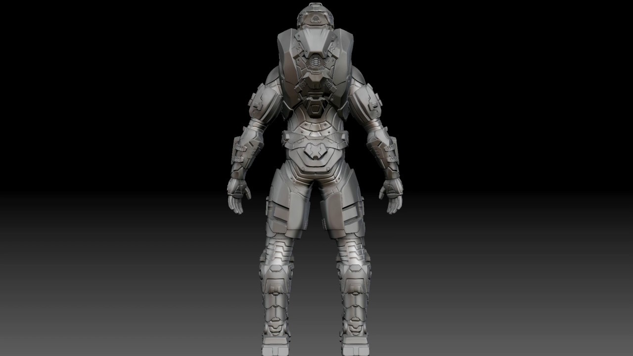 ArtStation - Halo FanArt - Spartan Design (High Poly)