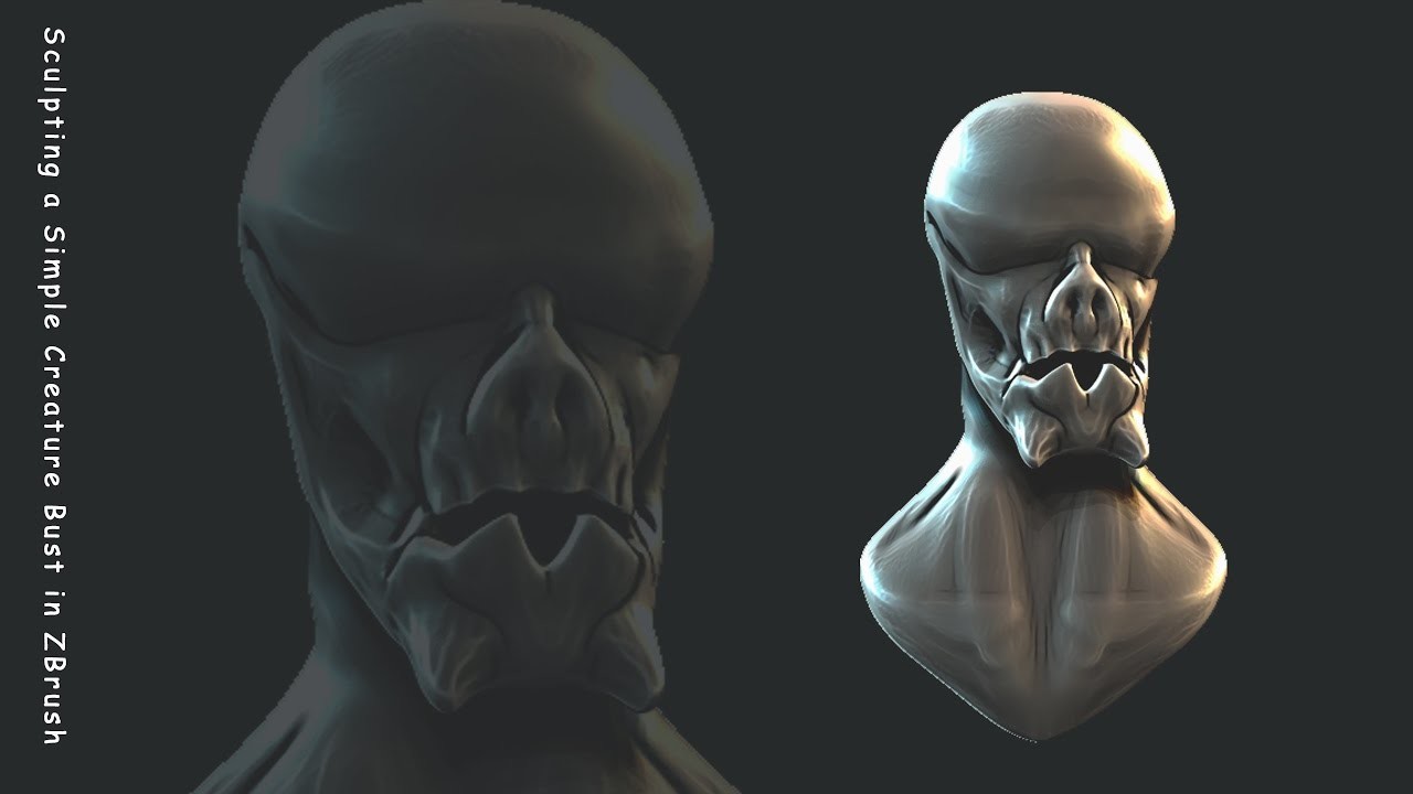 ArtStation - Sculpting a Simple Creature Bust in ZBrush ( continue ...