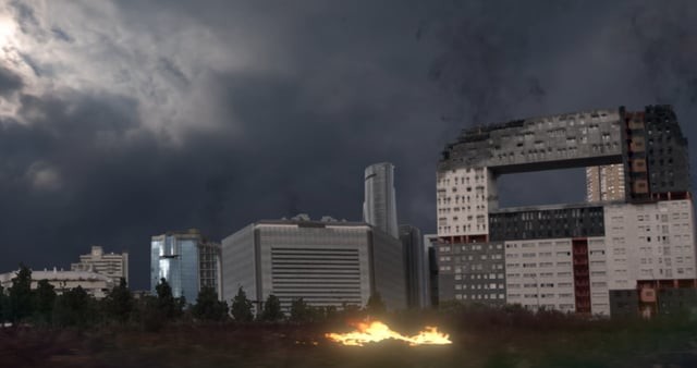 ArtStation - WIP. Explosion Buildings