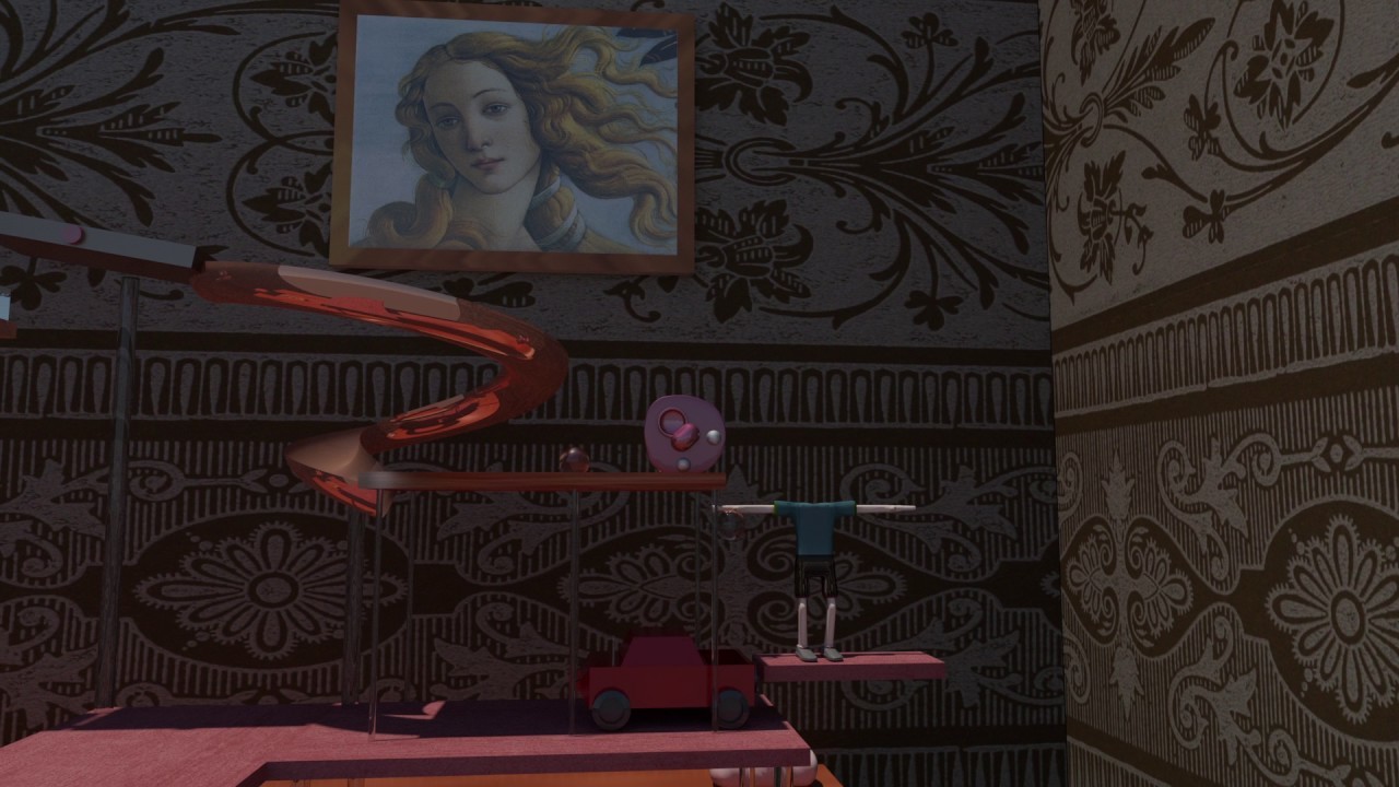 ArtStation - Goldberg machine. First animation.