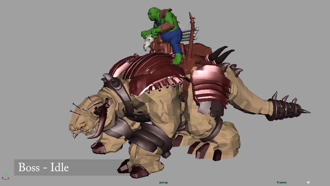 ArtStation - Animation cycles - Main character, boss character