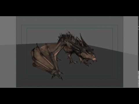 ArtStation - Dragon Walk Cycle - Milestone 2