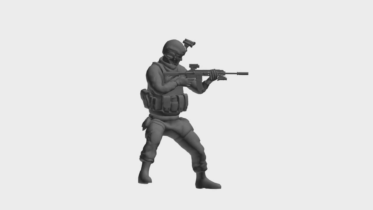 ArtStation - Locomotion Rifle Walk Strafe Right Start