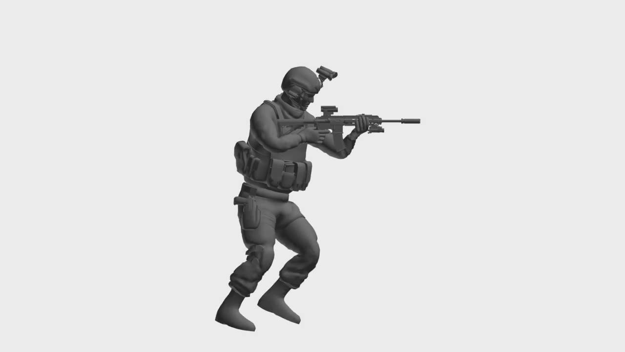 ArtStation - Locomotion Rifle Run Fwd Loop