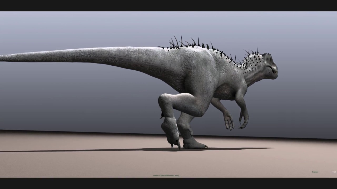 ArtStation - Indominus Rex - walk cycle animation practice