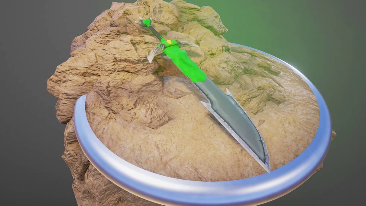 ArtStation - Corrupted Sword Material Transition