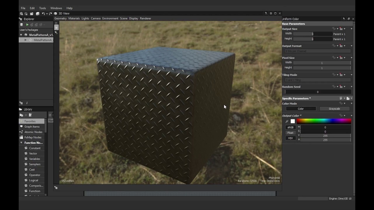 ArtStation - Basic Metal Pattern Creation in Substance Designer 6