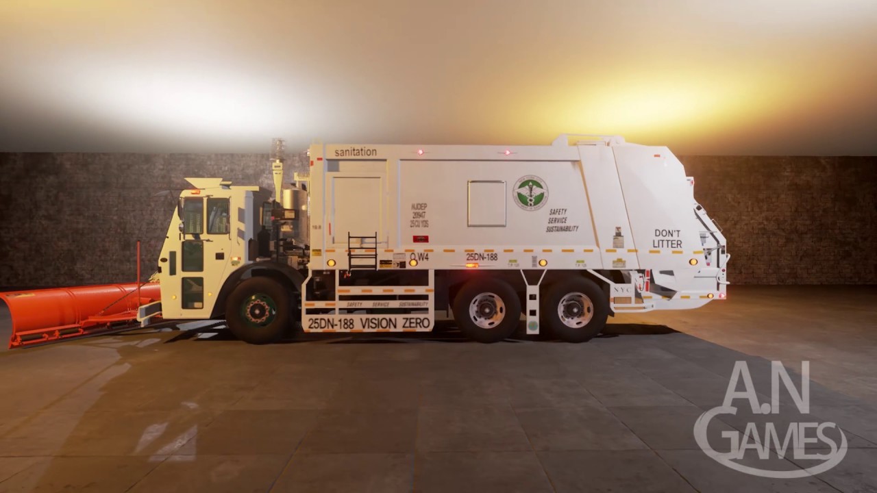 ArtStation - Garbage collection truck simulation - UE4